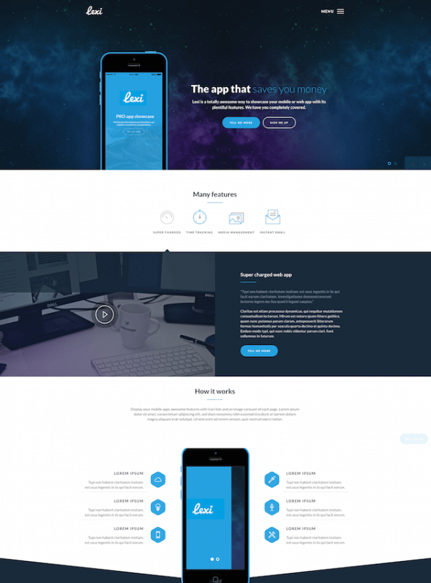 Best App Showcase WordPress Themes, Templates | BeginDot