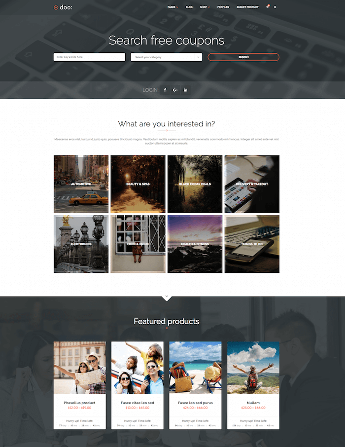 25 Best Daily Deal Groupon Clone WordPress Themes 2022 | Begindot