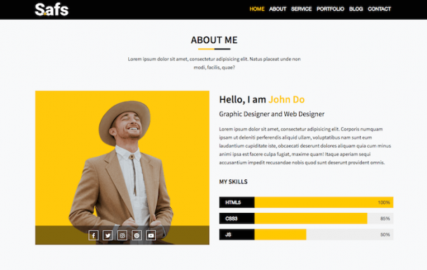 Freebie: Safs Bootstrap 4 HTML5 & CSS3 Template BeginDot Freebie: Safs Bootstrap 4 HTML5 & CSS3 Template BeginDot