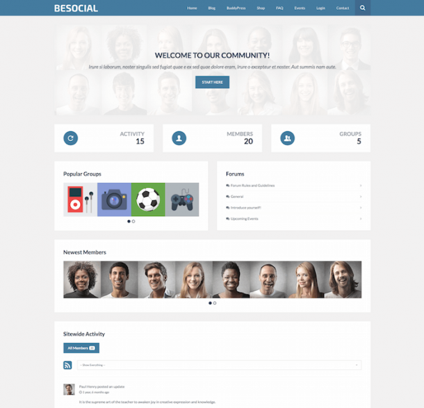 70 Best BuddyPress Themes 2020: For Social Community Sites
