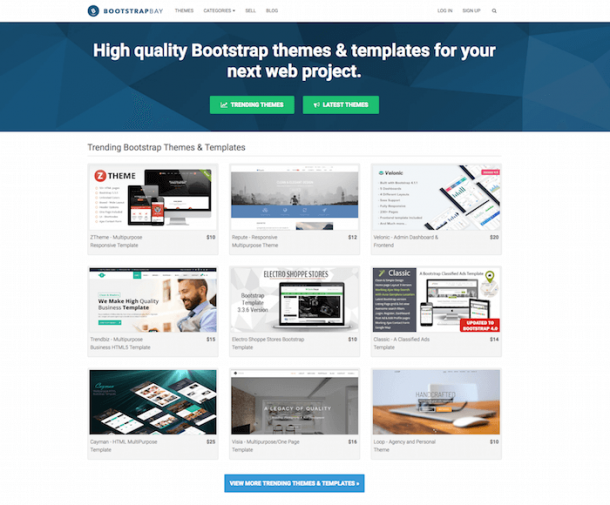 12 Best Bootstrap Marketplaces to Find Templates | BeginDot