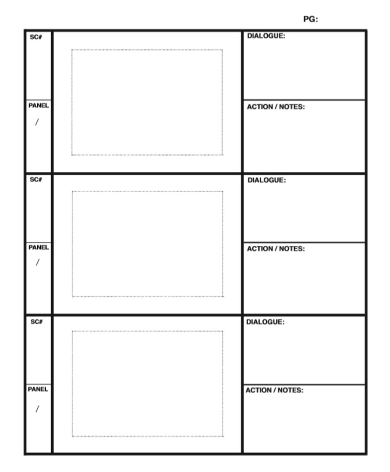 Editable Storyboard Template