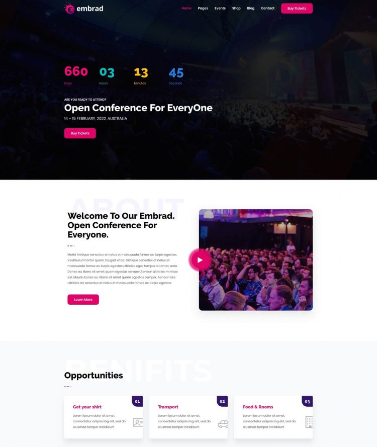 35 Best Event WordPress Themes | BeginDot