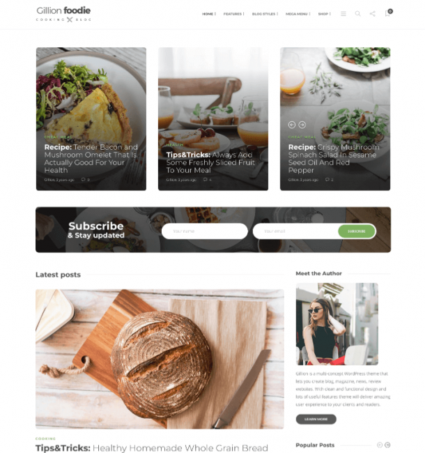 26 Best Food Blogging WordPress Themes | BeginDot
